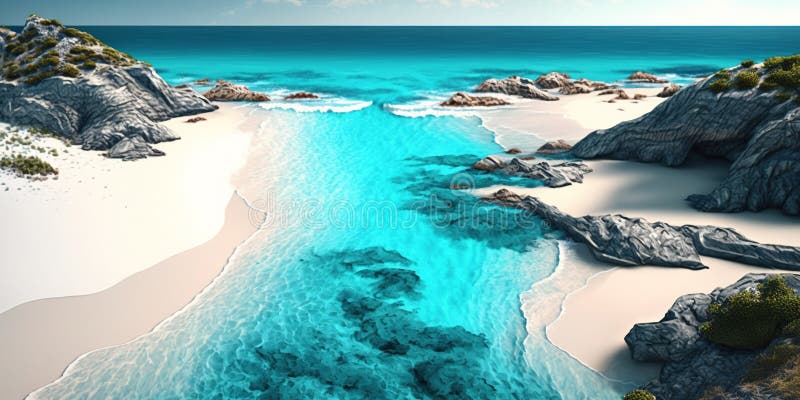 Elegant Image of Blue Water and Beach, this Visual is Fitting for Your ...