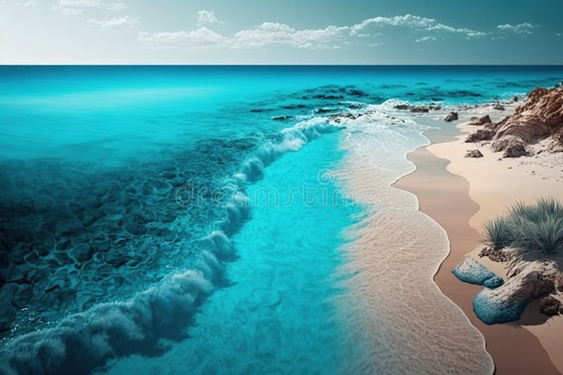 Elegant Image of Blue Water and Beach, this Visual is Fitting for Your ...