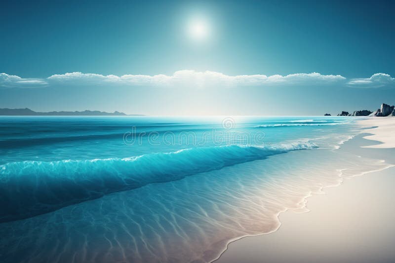 Elegant Image of Blue Water and Beach, this Visual is Fitting for Your ...