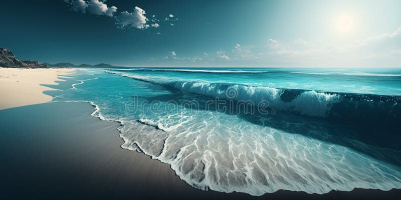 Elegant Image of Blue Water and Beach, this Visual is Fitting for Your ...