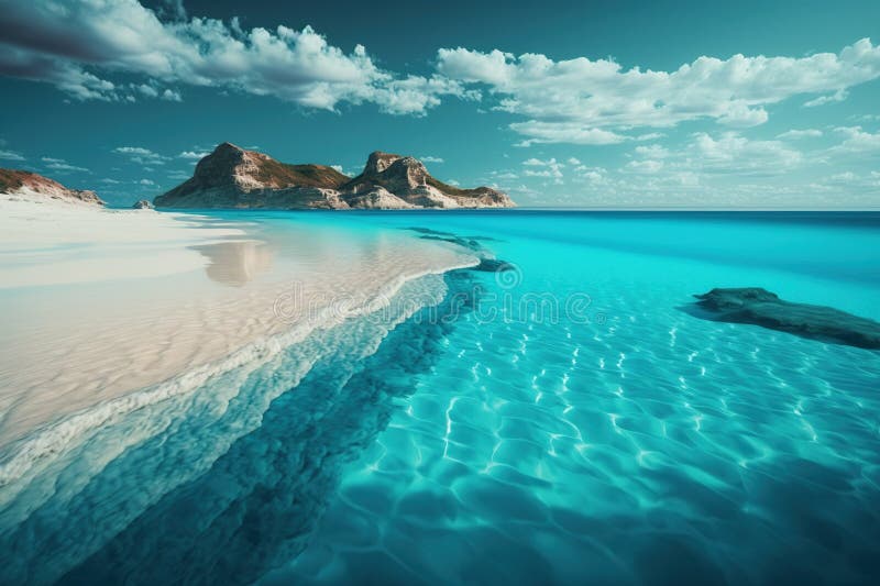 Elegant Image of Blue Water and Beach, this Visual is Fitting for Your ...