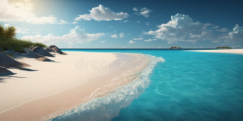 Elegant Image of Blue Water and Beach, this Visual is Fitting for Your ...