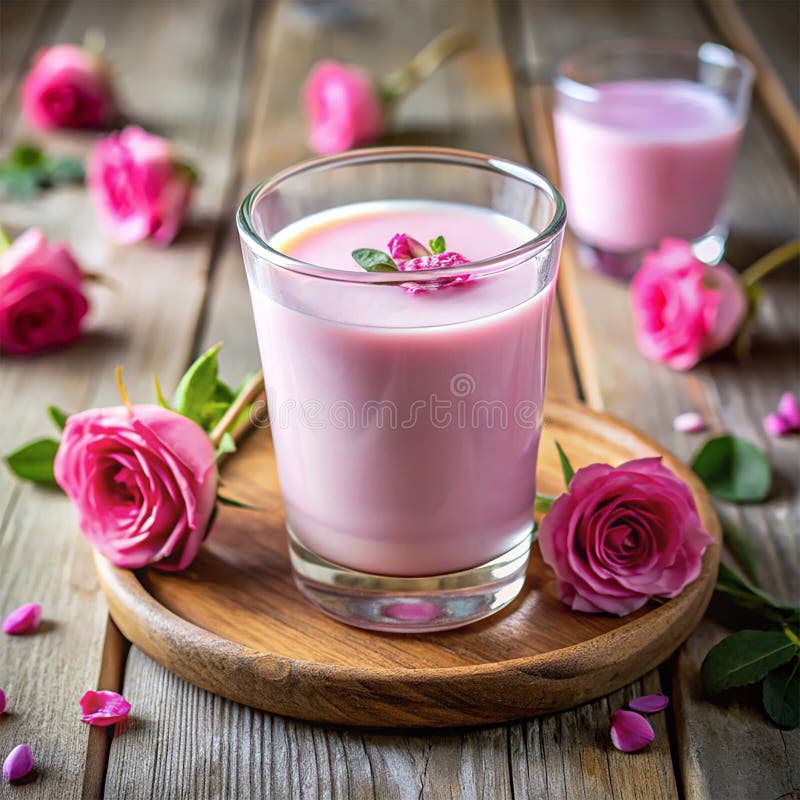 190 Generated Rose Milk Drink Stock Photos - Free & Royalty-Free Stock ...