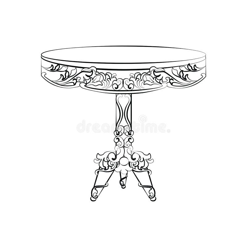 Sketch Round Table Stock Illustrations – 2,560 Sketch Round Table Stock ...