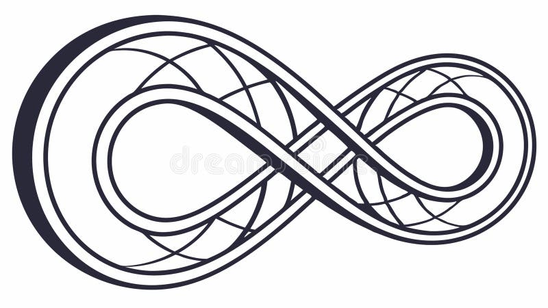 Elegant Infinity Symbol Icon, Vector Design Generative AI Stock Vector ...