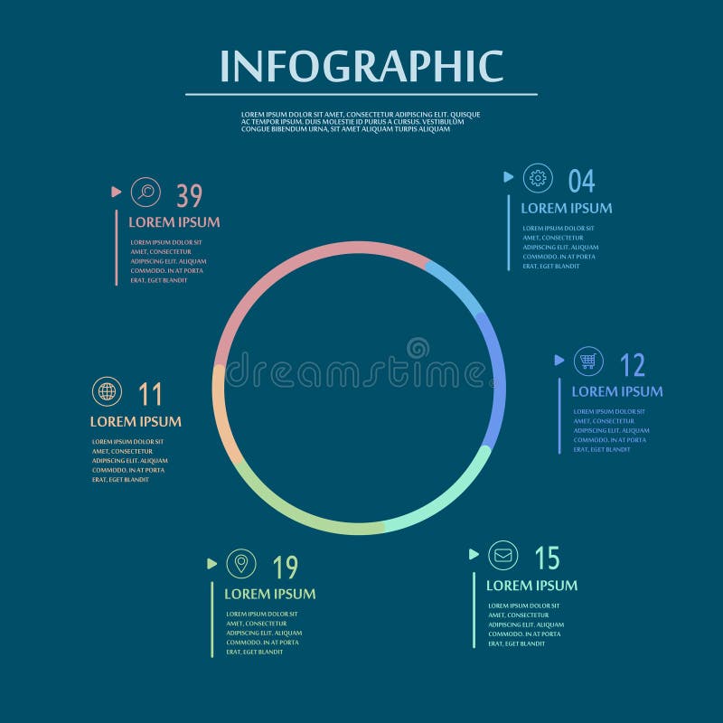 Elegant Infographic Template Stock Vector - Illustration of navigation ...