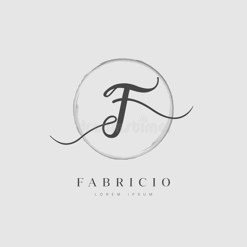 Elegant Initial Letter Type F Logo Stock Illustration - Illustration of ...