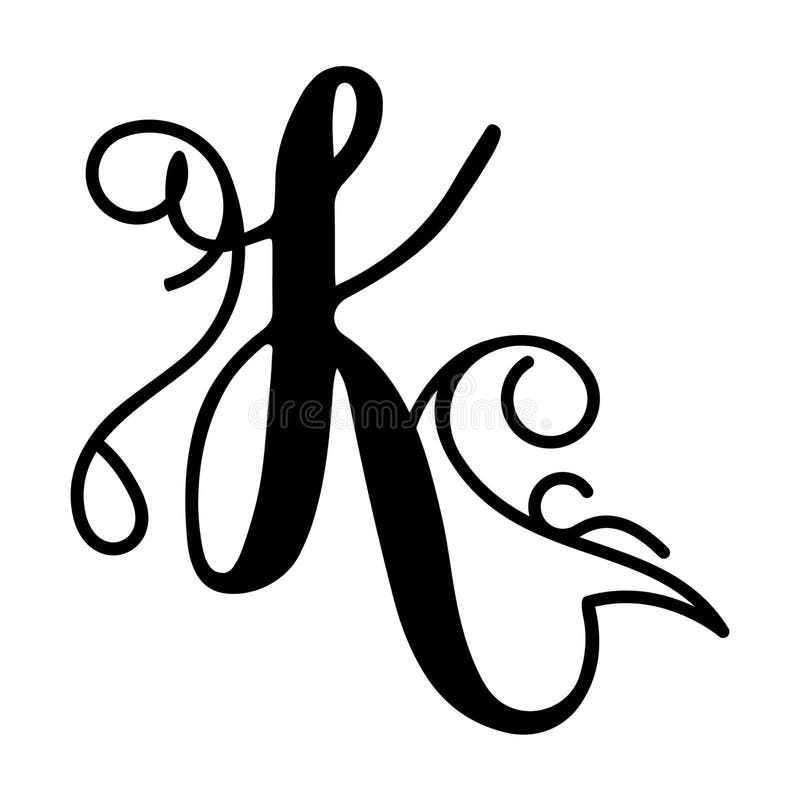 Elegant Initial Letters and Fancy Alphabet with Vines EPS Vector Stock ...