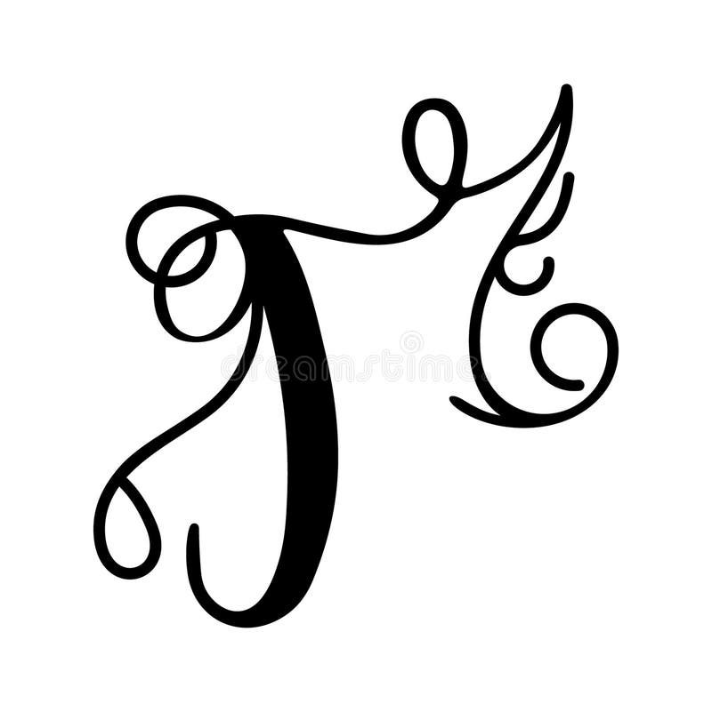 Elegant Initial Letters and Fancy Alphabet with Vines EPS Vector Stock ...