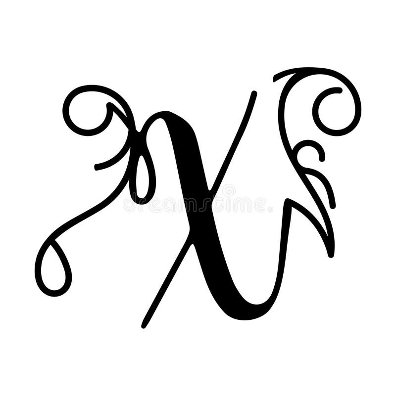 Elegant Initial Letters and Fancy Alphabet with Vines EPS Vector Stock ...
