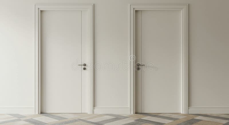 Elegant Interior Doors in Modern Setting Two Elegant Interior Doors in ...