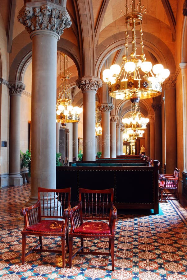 The Elegant Interior of the New York State House in Albany Editorial ...