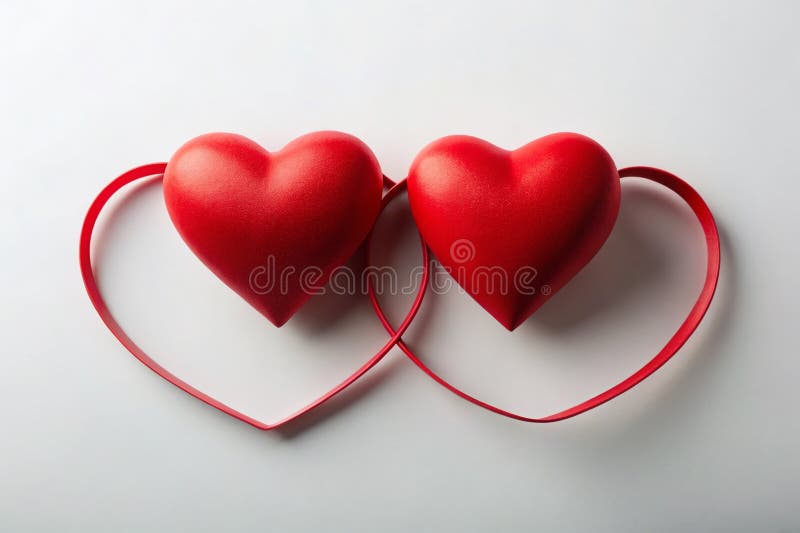 Elegant Intertwined Hearts Design a Minimalist Symbol of Love and ...