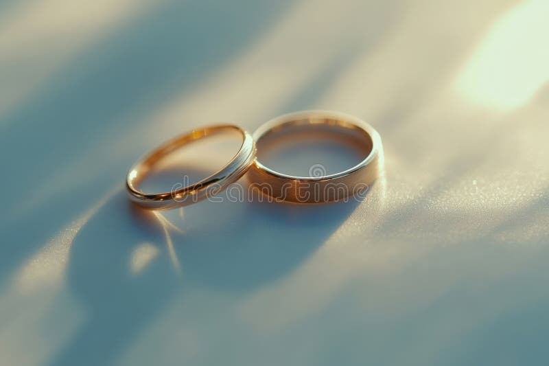 Elegant Intertwined Wedding Rings Representing Love and Commitment on a ...