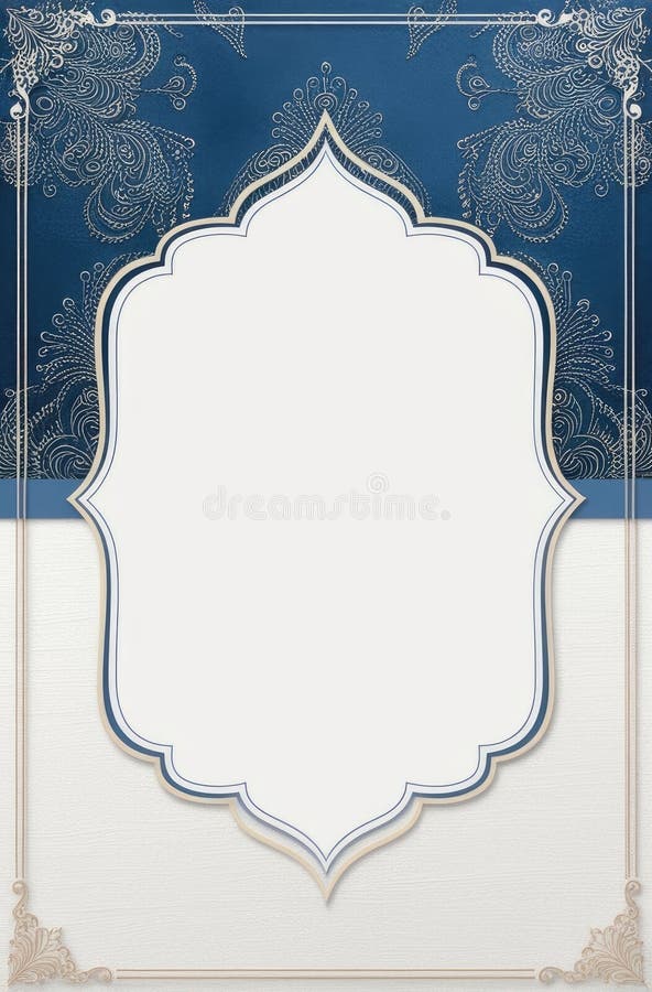 Elegant Floral Frame Design for Invitations Stock Illustration ...
