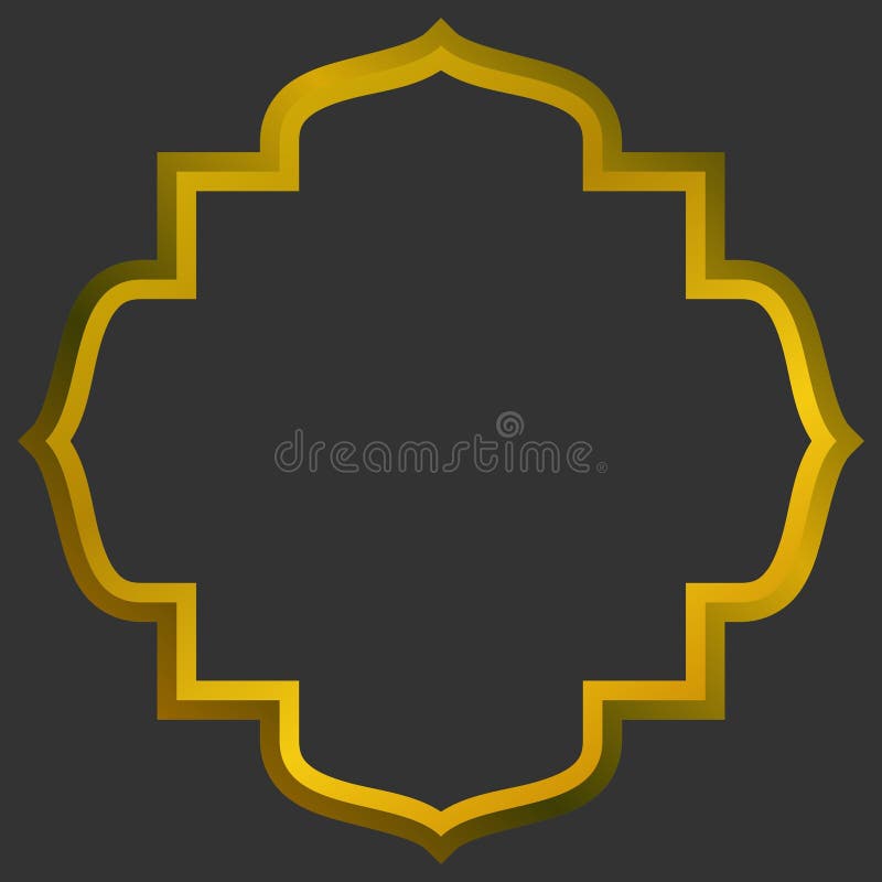 Elegant Islam Frame Architecture Stock Vector - Illustration of font ...