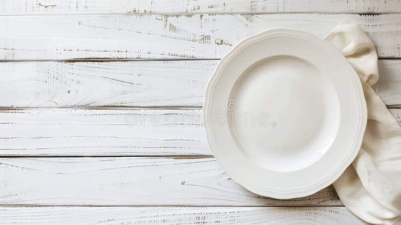 Elegant Italian Restaurant Setting White Plate on Decorated Table Top ...