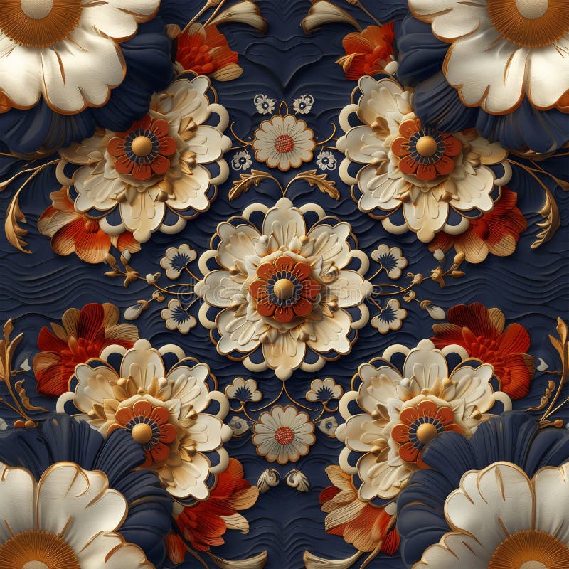 Elegant Japanese Motif Pattern Seamless High-Resolution Design with ...