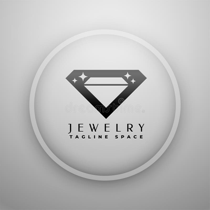 Elegant Jewelry Diamond Logo Concept Vector Design Vector Stock Vector - Illustration of symbol ...