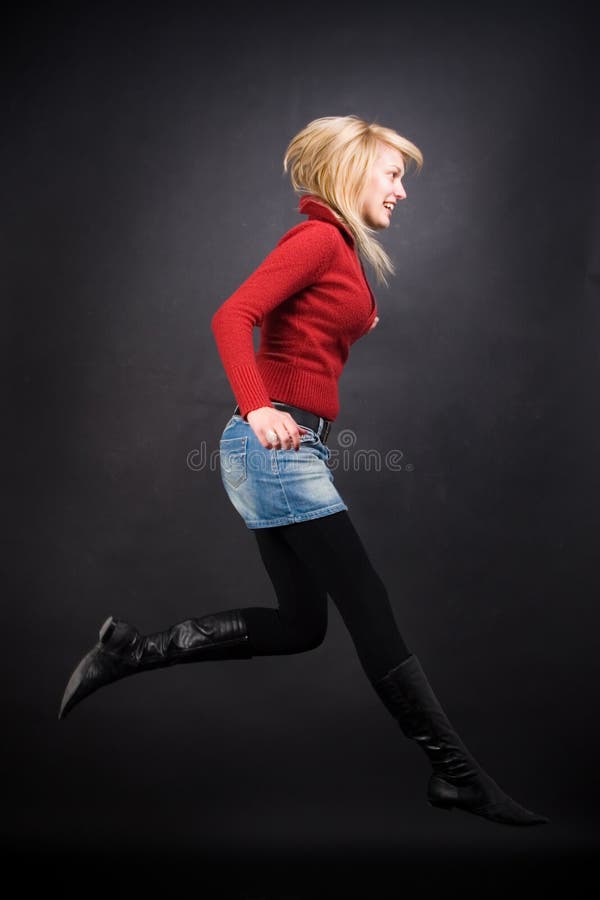 Elegant jump stock photo. Image of excitement, fashion - 1658484