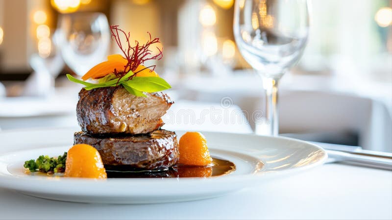 Elegant Kaiseki Meal Artfully Plated on a Table Showcasing Delicate ...