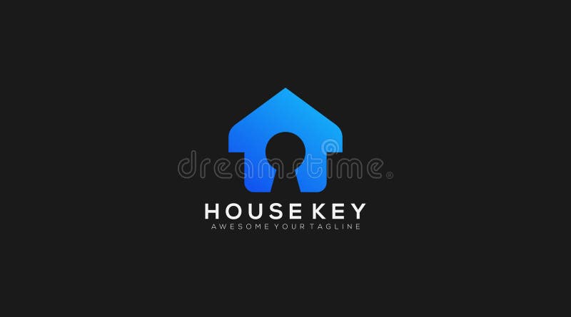 Elegant Key House Logo Design Symbol Vector Template Stock Vector ...