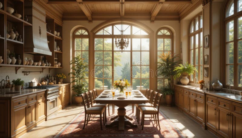 Grand Expansive Kitchen Stock Illustrations – 303 Grand Expansive ...