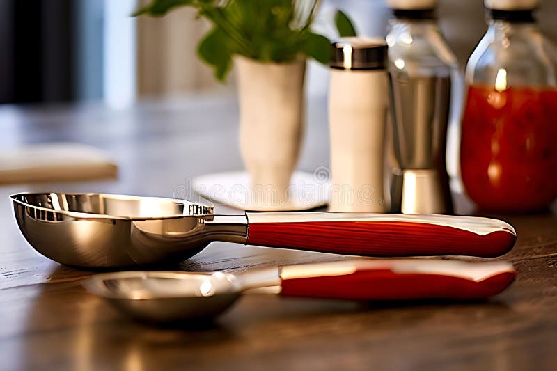 Elegant Kitchen Utensils Set a Harmonious Fusion of Practicality Stock ...