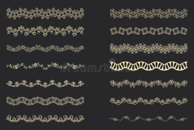 Elegant Lace Borders Frames Laser Cut Stock Vector - Illustration of ...