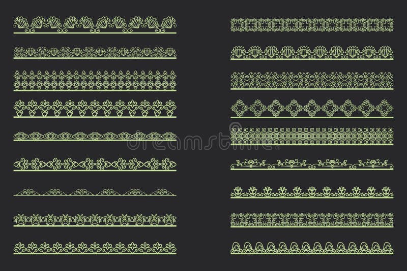 Elegant Lace Borders Frames Laser Cut Stock Vector - Illustration of ...