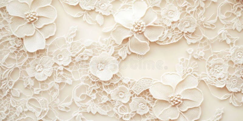 Elegant Lace Pattern Background in Soft Ivory, Perfect for Wedding ...