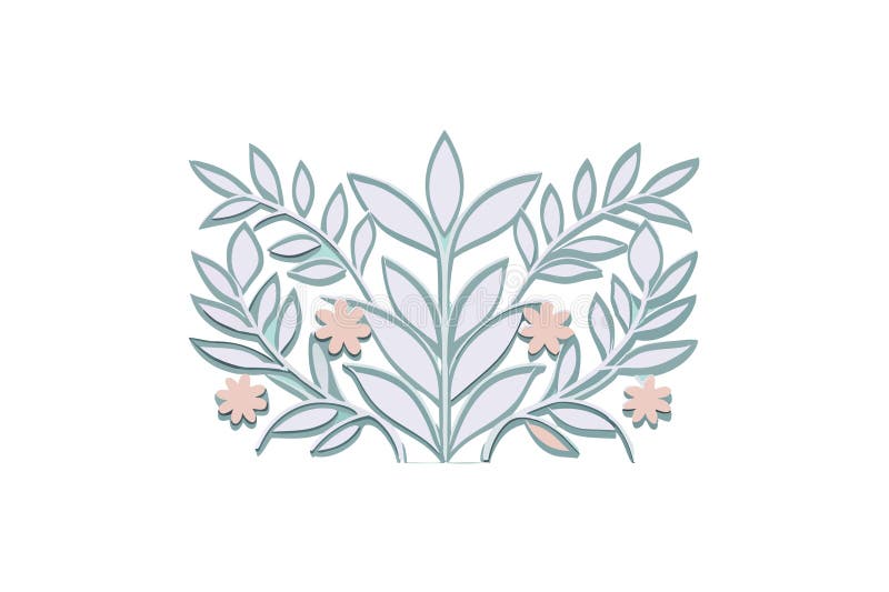 Elegant Laser Cut Floral Pattern Art with Vibrant Leaf and Flower ...