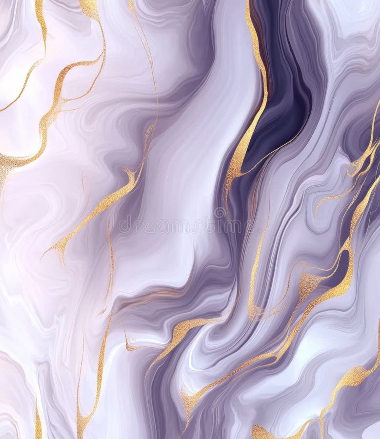 Elegant Lavender Gold Marble Pattern Flowing Abstract Design Stock Photos - Free & Royalty-Free ...