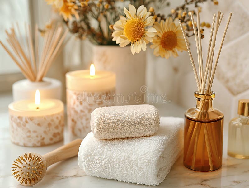 Elegant Layout Featuring Aromatherapy Spa Set Essential Oils Relaxation ...