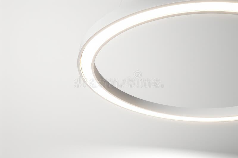 Modern Ring Lamp on a Clean White Background for Home Lighting Design ...