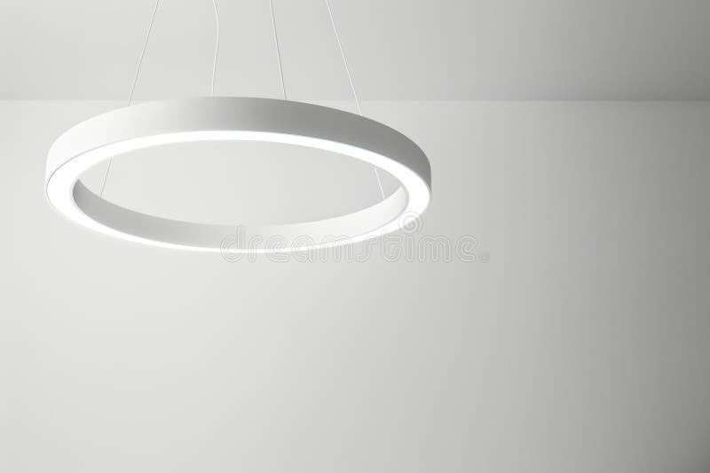 Modern Ring Lamp on a Clean White Background for Home Lighting Design ...