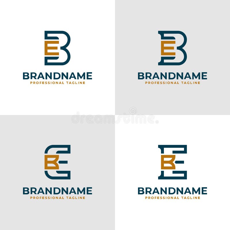 Elegant Letter BE and EB Monogram Logo, Suitable for Business with BE ...