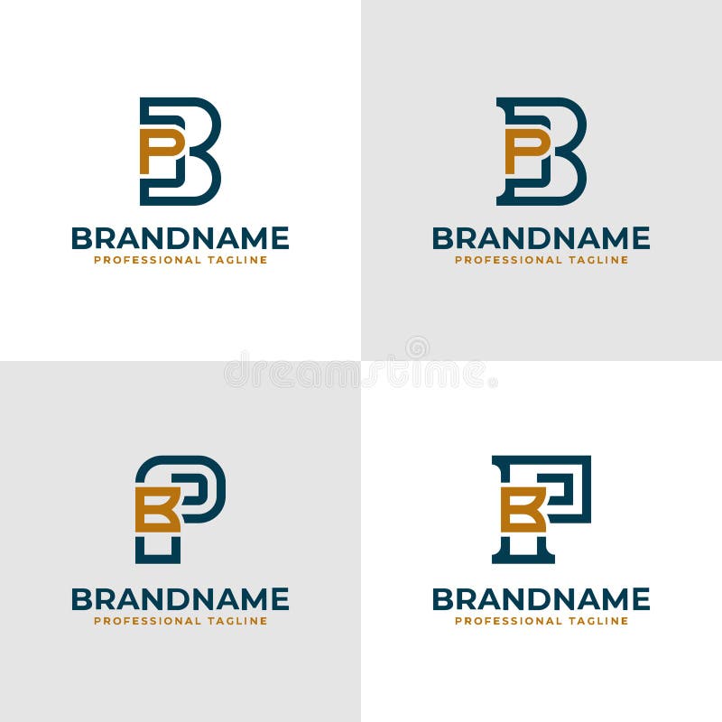Elegant Letter BP and PB Monogram Logo, Suitable for Business with BP ...