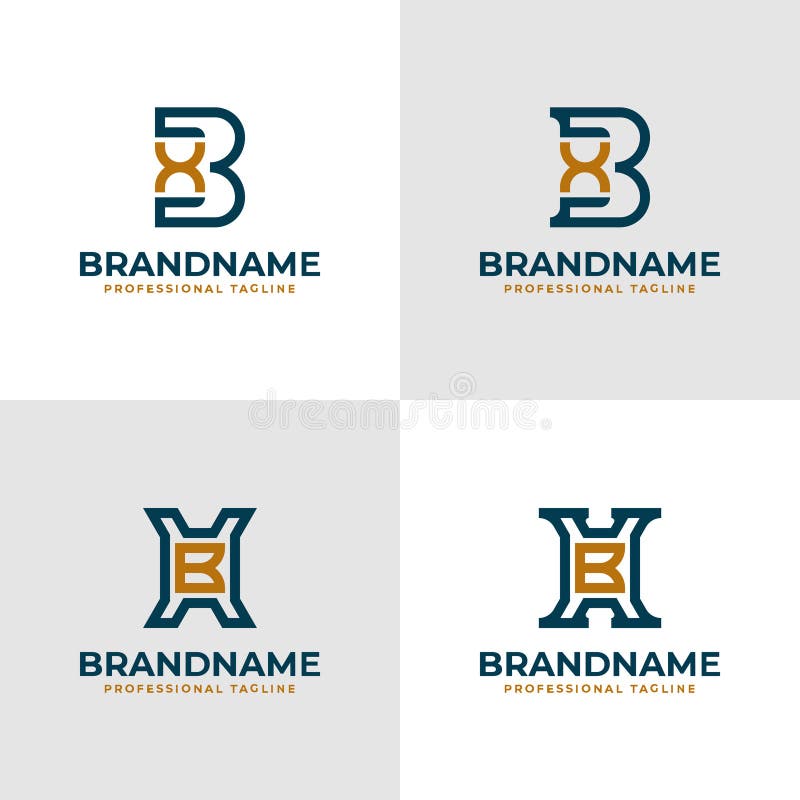 Elegant Letter BX and XB Monogram Logo, Suitable for Business with BX ...