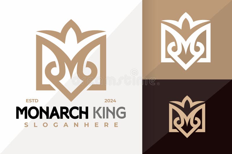 Elegant Letter M Crown Logo Icon Vector Design. Creative Simple Logos ...