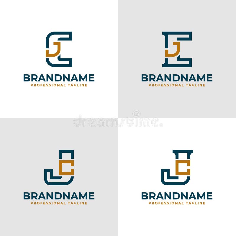 Elegant Letters CJ and JC Monogram Logo, Suitable for Business with CJ ...