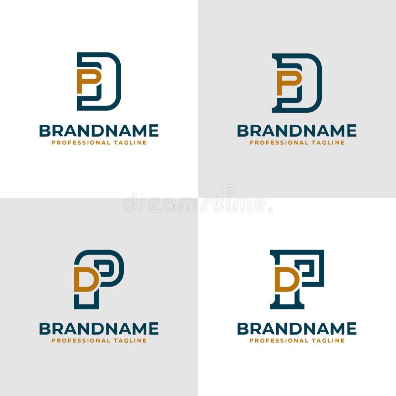 Elegant Letters DP and PD Monogram Logo, Suitable for Business with PD ...