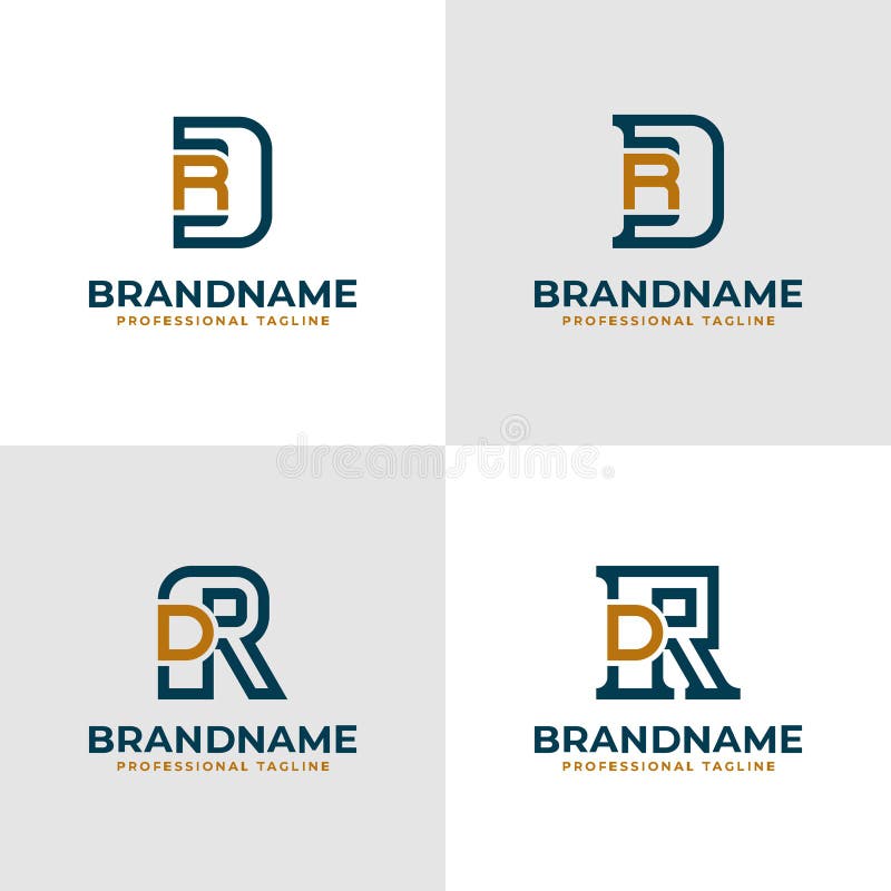 Elegant Letters DR and RD Monogram Logo, Suitable for Business with RD ...