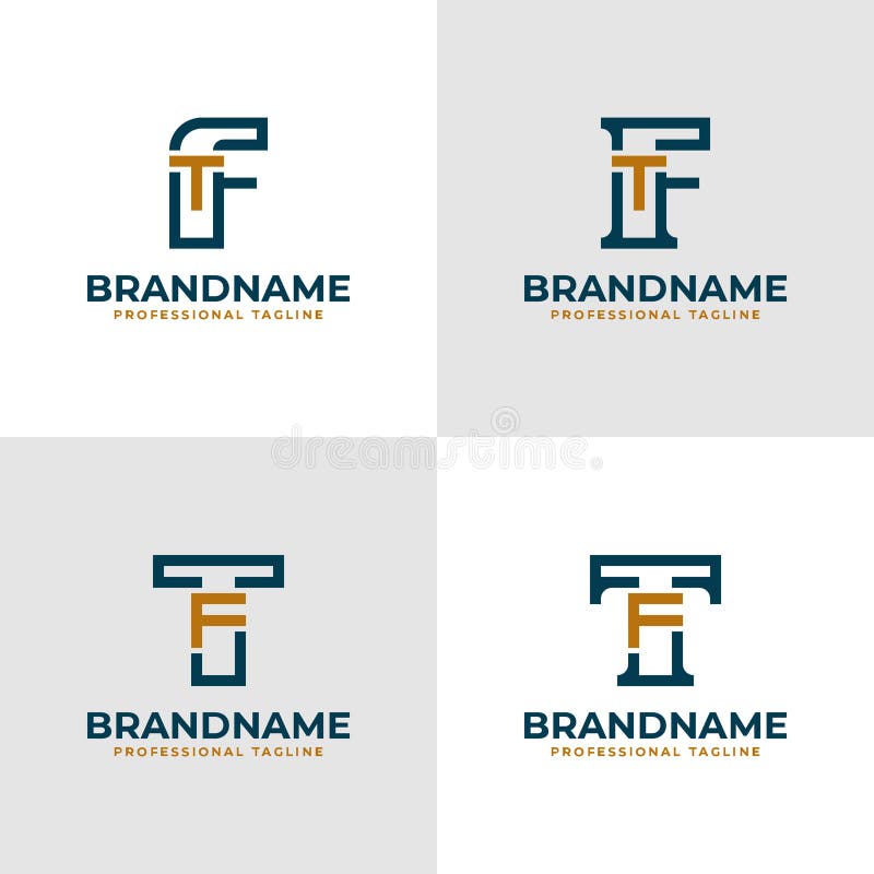 Elegant Letters FT and TF Monogram Logo, Suitable for Business with FT ...