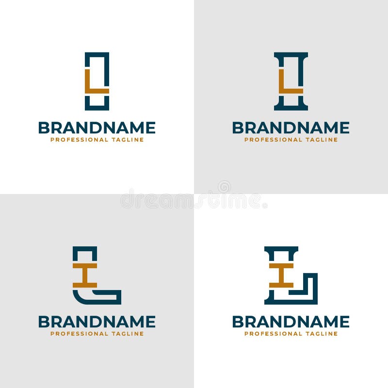 Elegant Letters IL and LI Monogram Logo, Suitable for Business with IL ...