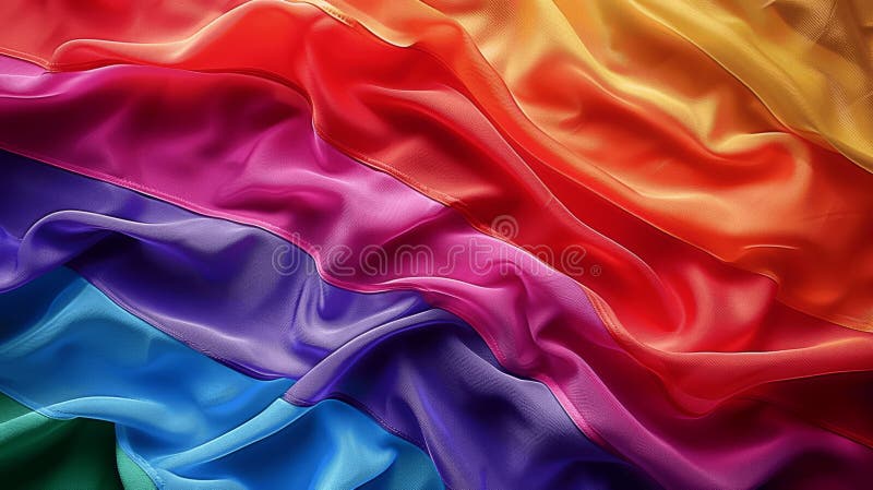 Elegant LGBTQ Pride Flag on Gradient Background for Modern Design Stock ...