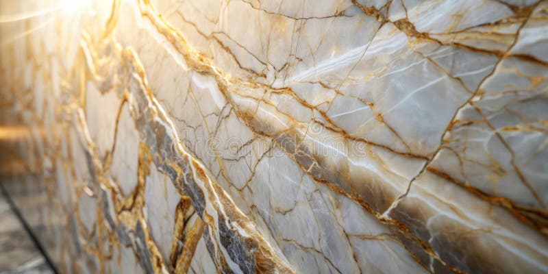 Elegant Light Beige and Gold Veined Marble Texture. Generative AI Stock ...