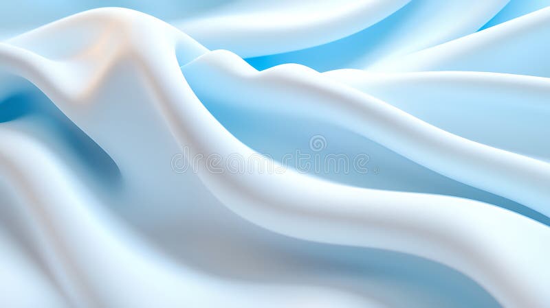 Elegant Light Blue Fabric Drape Texture Close Up Stock Illustration ...
