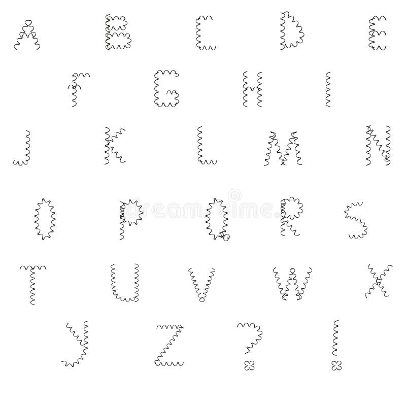 Elegant light font stock vector. Illustration of collection - 46004688