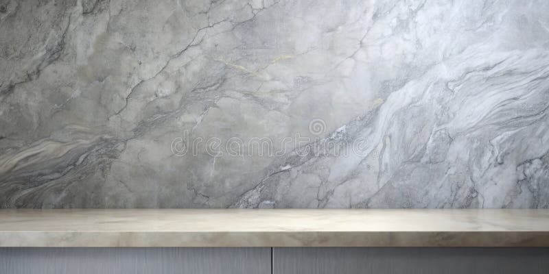 Elegant Light Grey Marble Backdrop with a Clean Countertop. Generative ...